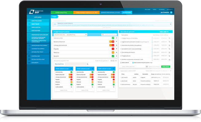 internetowy system do zarządzania BHP / Pomocnik BHP System do ...
